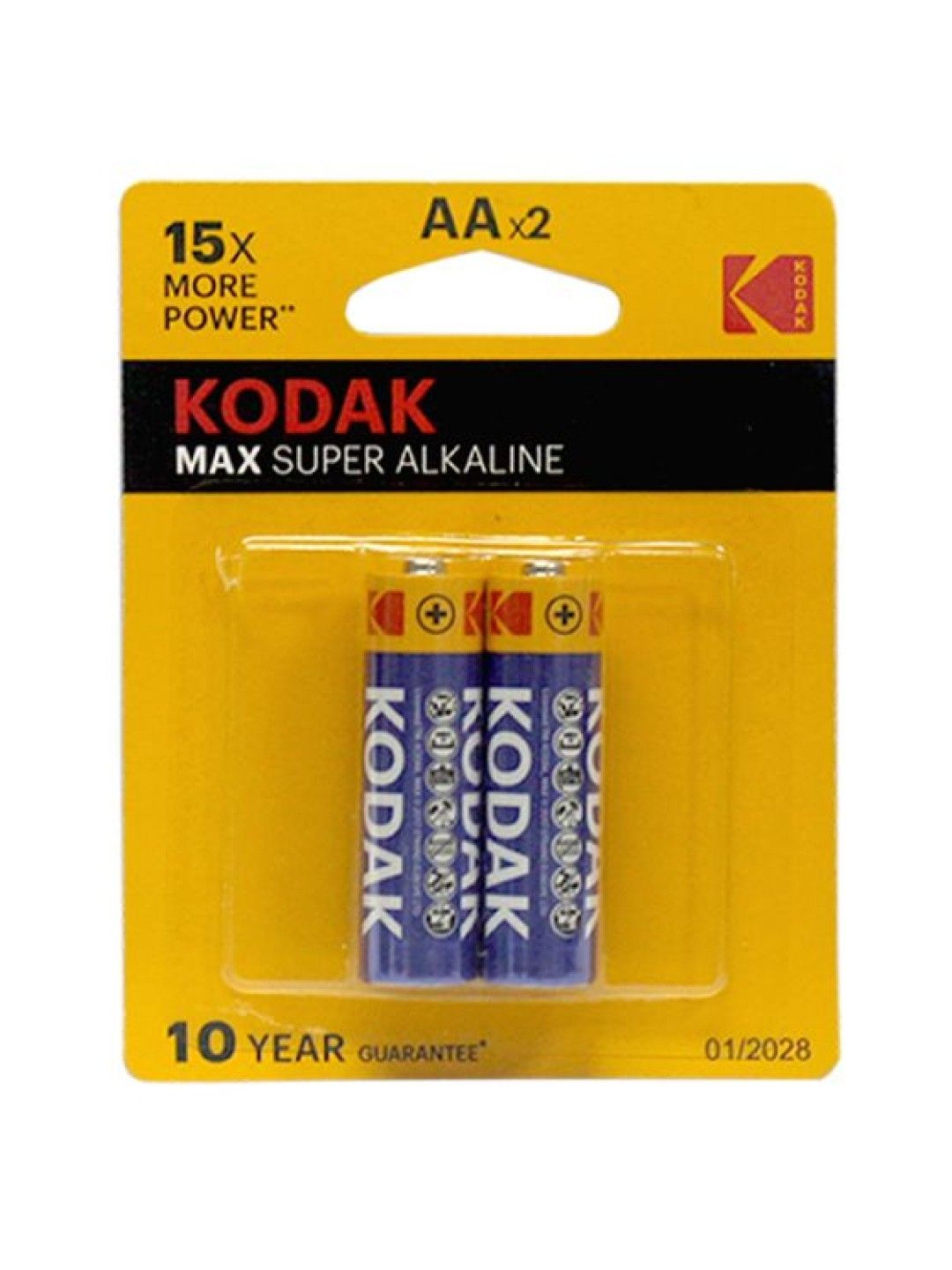 Kodak Max Alkaline AA Battery 2's / card | edamama